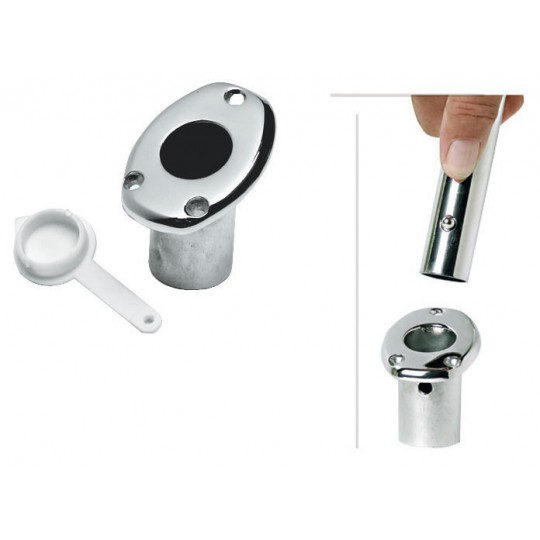 Support encastrable pour mât pavillon