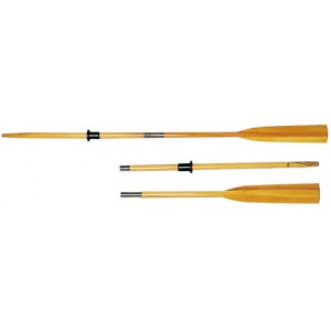 Avirons en hêtre - belles rames de bateau en bois massif